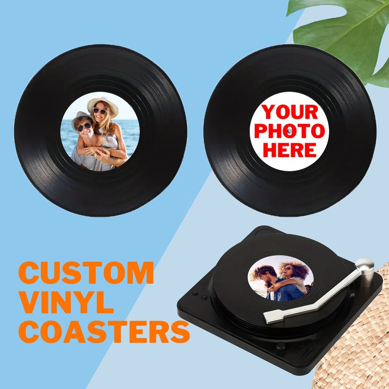 Vinyl Coasters - Etsy