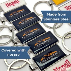 Custom Logo Keychains, Full Color Logo Tags Personalized Business ...