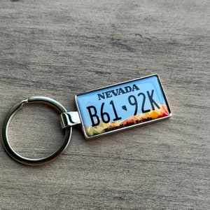 Car USA License Plate Keychain License Plate Keychain Custom Car ...