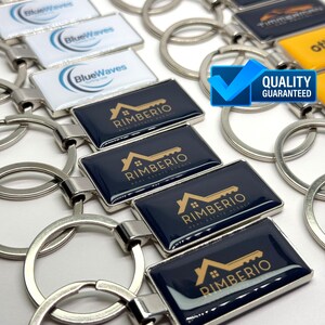 Custom Logo Keychains, Full Color Logo Tags Personalized Business ...