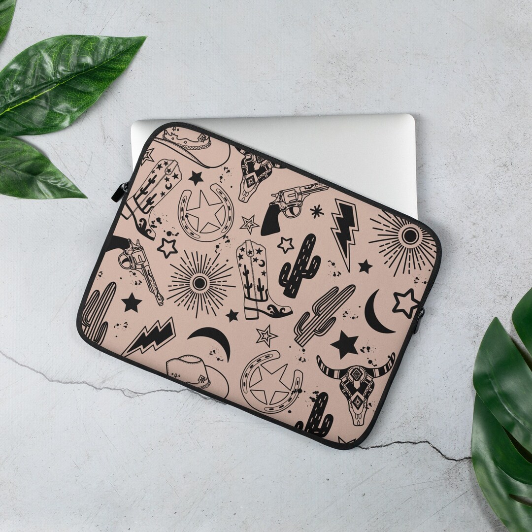 Wild West Cowgirl Laptop Sleeve | Country Western Rodeo Laptop Case ...