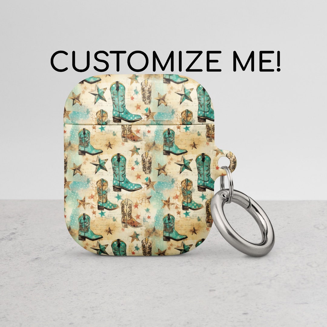 Turquoise Cowboy Boot Case for Airpods® | Cowgirl AirPod Case | Country ...