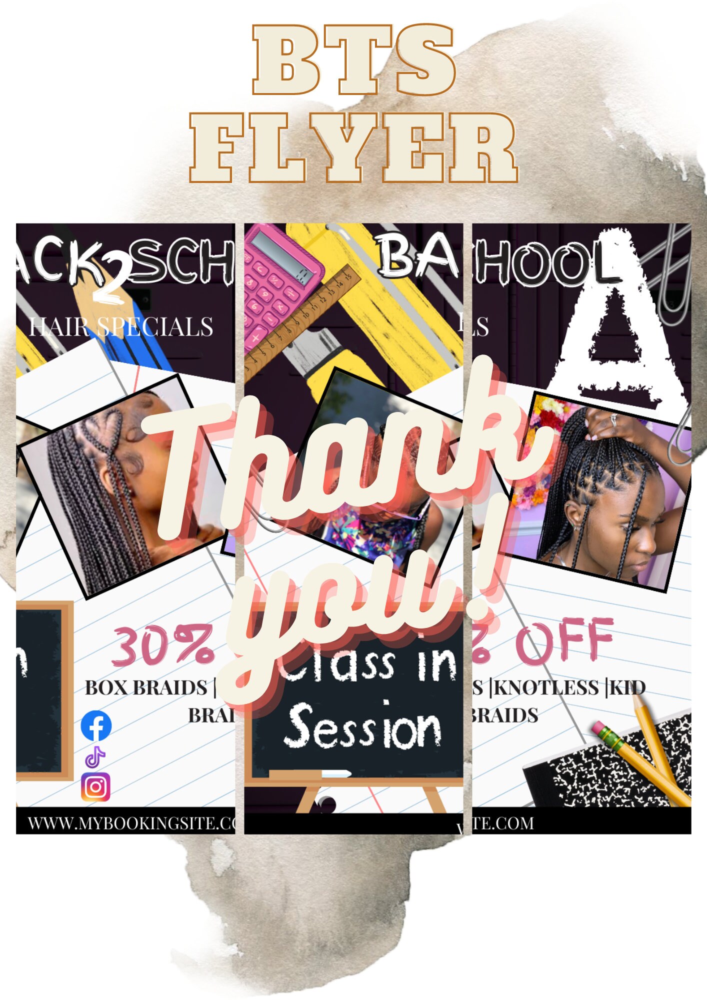 Digital Back to School Flyer Printable Editable Canva - Etsy