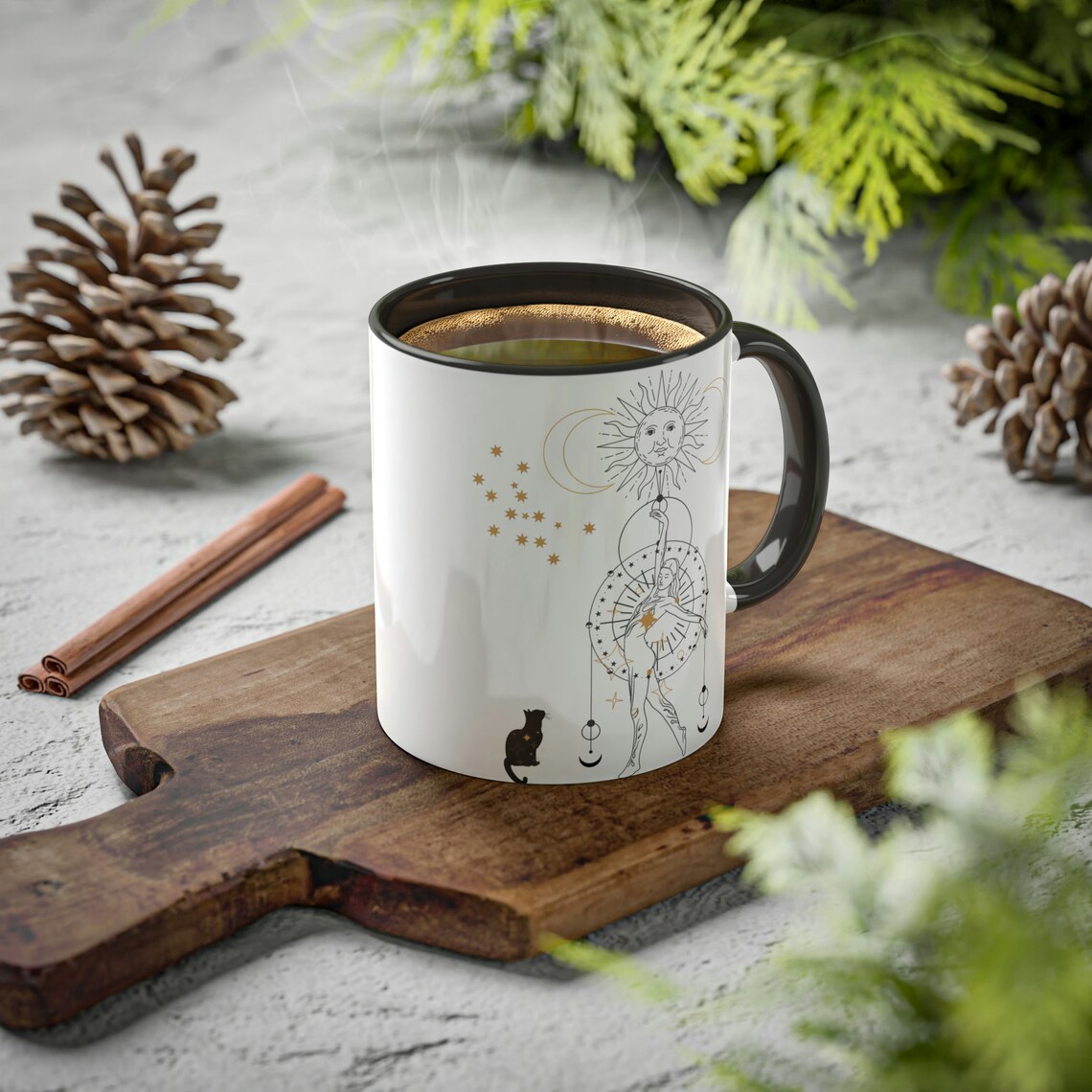 Sun Moon & Stars Goddess Mug Design 11oz Mug - Etsy
