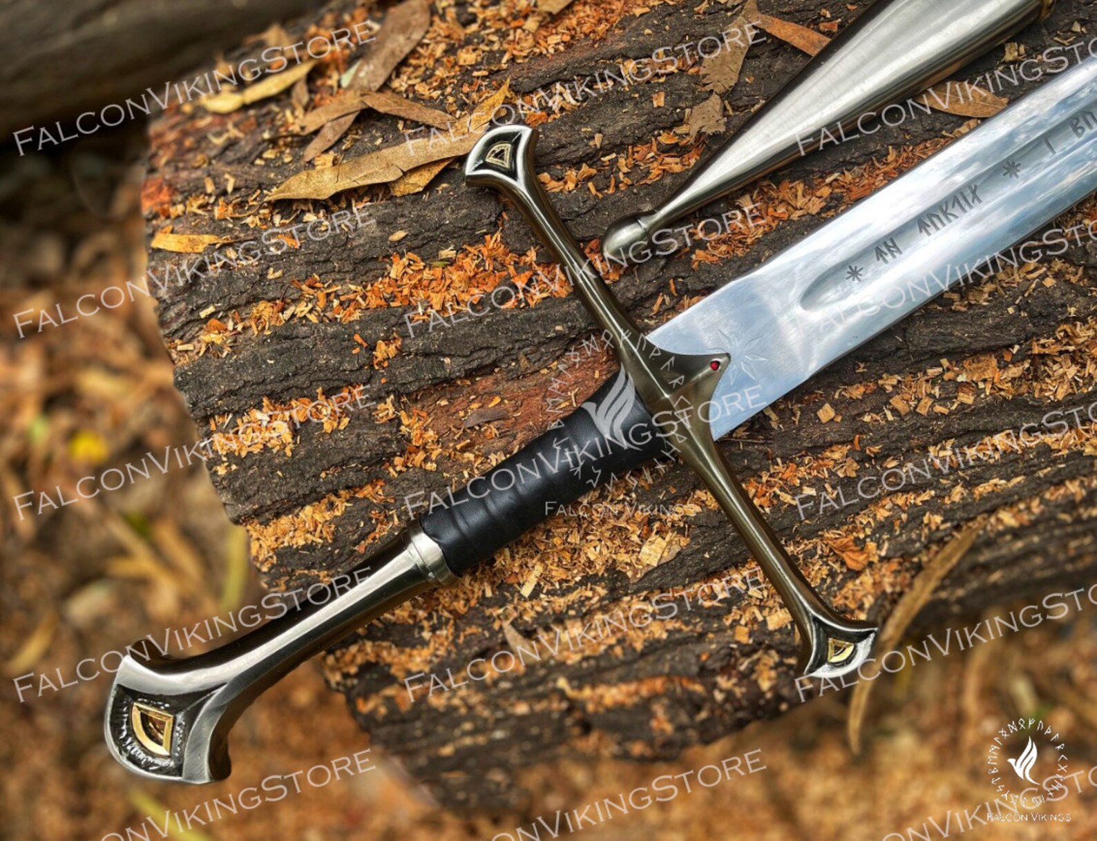 ANDURIL Sword of Strider, Custom Engraved Sword, LOTR Sword, - Inspire ...