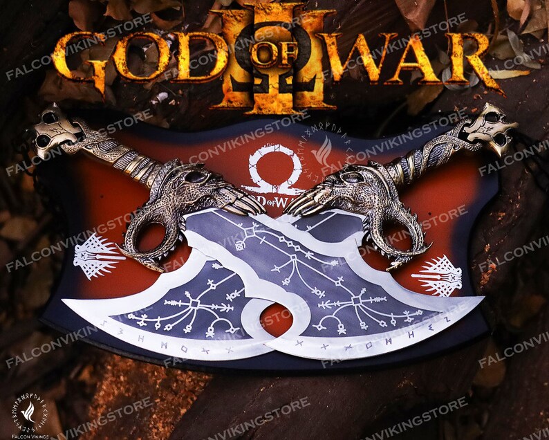 God of War Kratos's Blades of Chaos, God of War Blades of Chaos Sword Pairs Blades, Kratos Metal ...