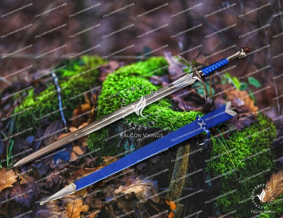 ANDURIL Sword of Strider, Custom Engraved Sword, LOTR Sword, - Inspire ...