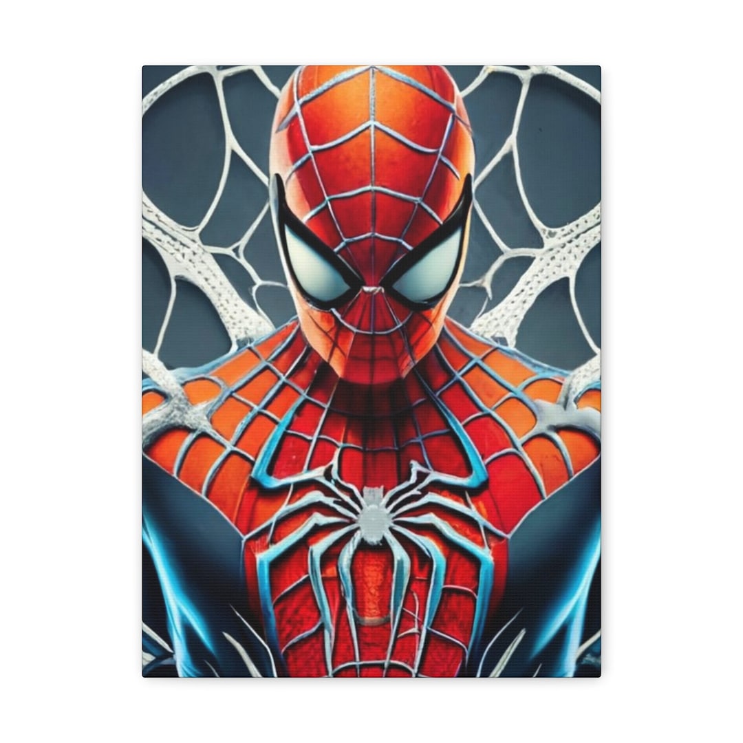 Spiderman Canvas - Etsy
