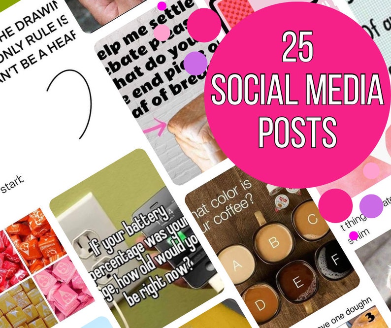 Social Media Engagement Post Bundle, Business Posts, Group Posts, Game ...