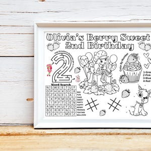 strawberry shortcake coloring pages and games