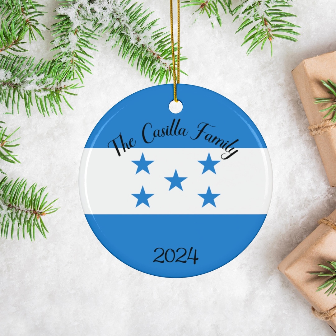 Personalized Honduras Flag Ornament, Honduran Flag Souvenir, Latin ...