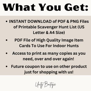 Nature Scavenger Hunt, Printable Instant Download Nature Treasure Hunt ...