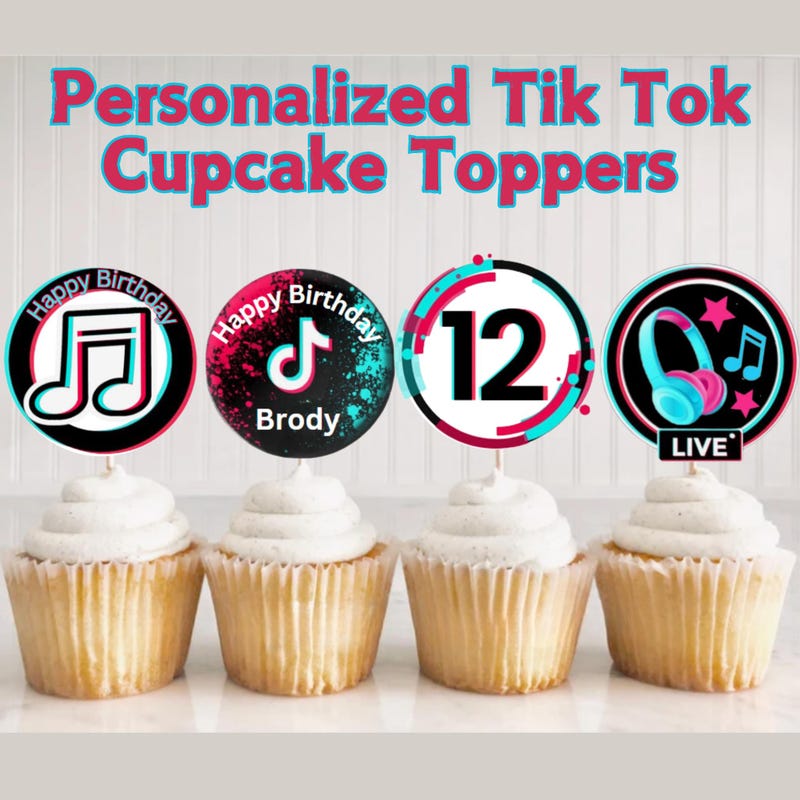 Tik Tok Cake Topper - Etsy