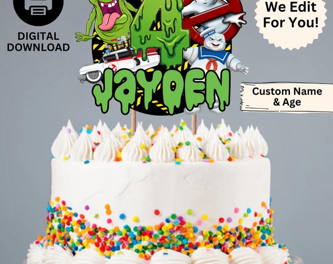Ghostbusters Cake Topper. - Etsy