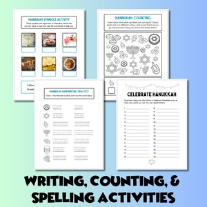 20 Printable Hanukkah Activities, Hanukkah Activity Bundle, Hanukkah ...