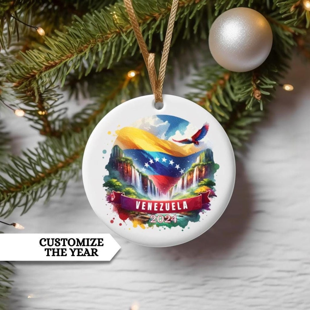 Personalized Venezuela Christmas Ornament, Venezuela Travel Souvenir ...