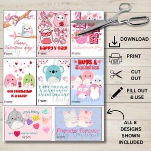 Squishmellow Valentine's Day Cards Instant Download, Printable Squish ...