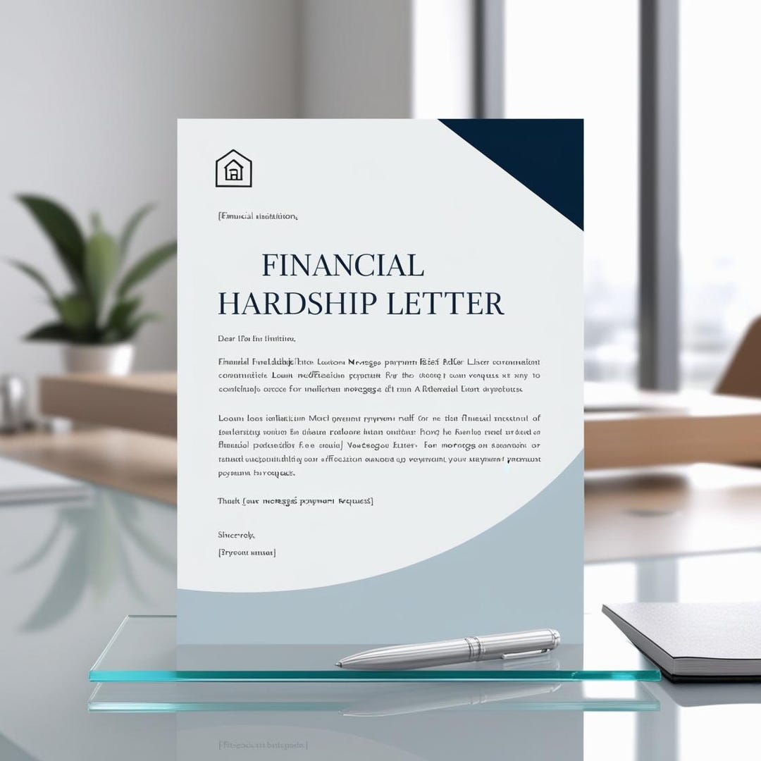 Financial Hardship Letter Template Loan Modification Letter Mortgage ...