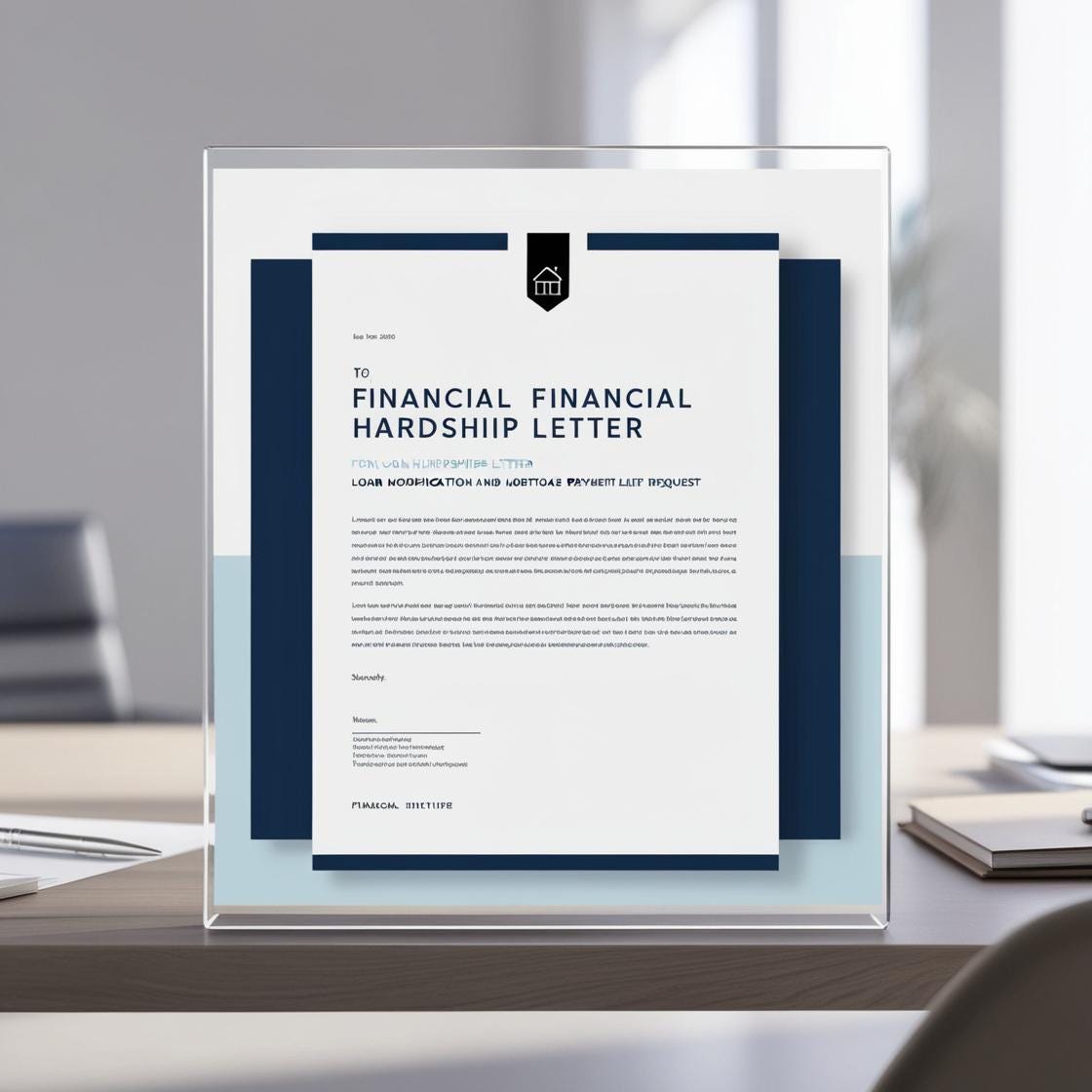 Financial Hardship Letter Template Loan Modification Letter Mortgage ...