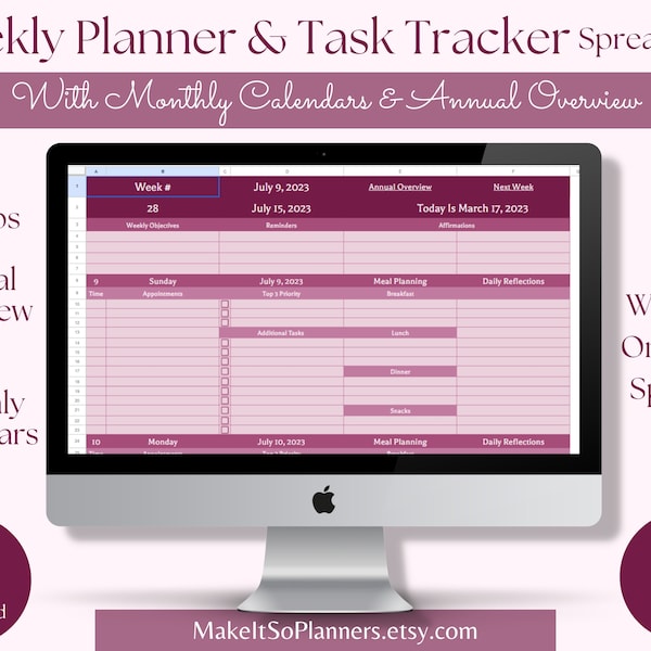 Task Tracker Calendar - Etsy