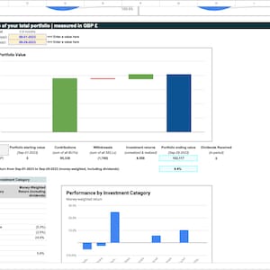Stock Portfolio Tracker on Google Sheets! - Etsy