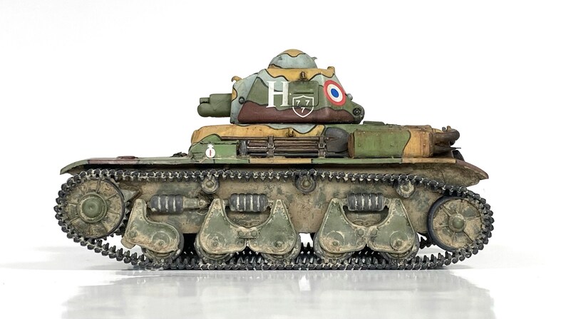 Renault R35 French Light Tank Panzer Tank Pro Built and Painted Kit 1/ ...