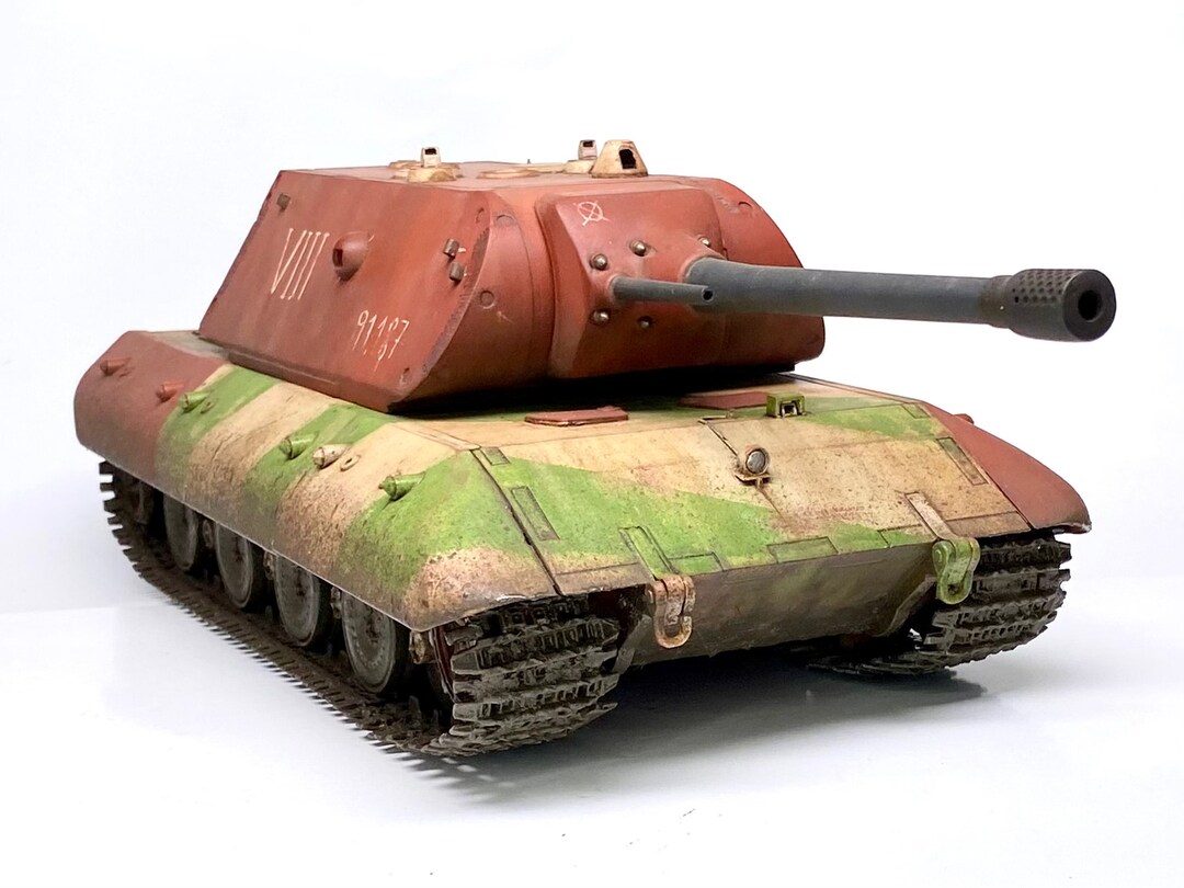 E-100 Panzer Tank Pro Built and Painted Kit 1/35 - Etsy