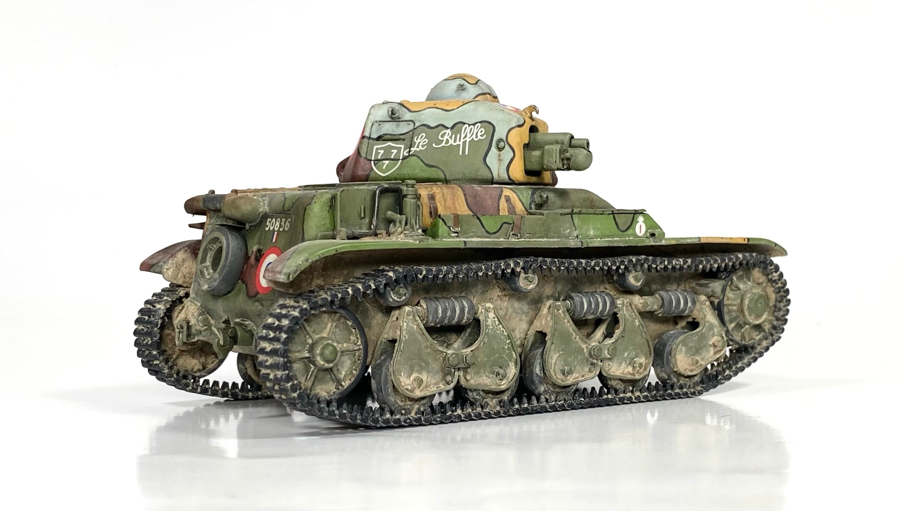Renault R35 French Light Tank Panzer Tank Pro Built and Painted Kit 1/ ...