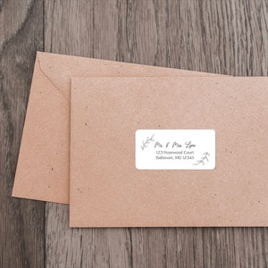 Editable Greenery Boho Address Labels - Etsy