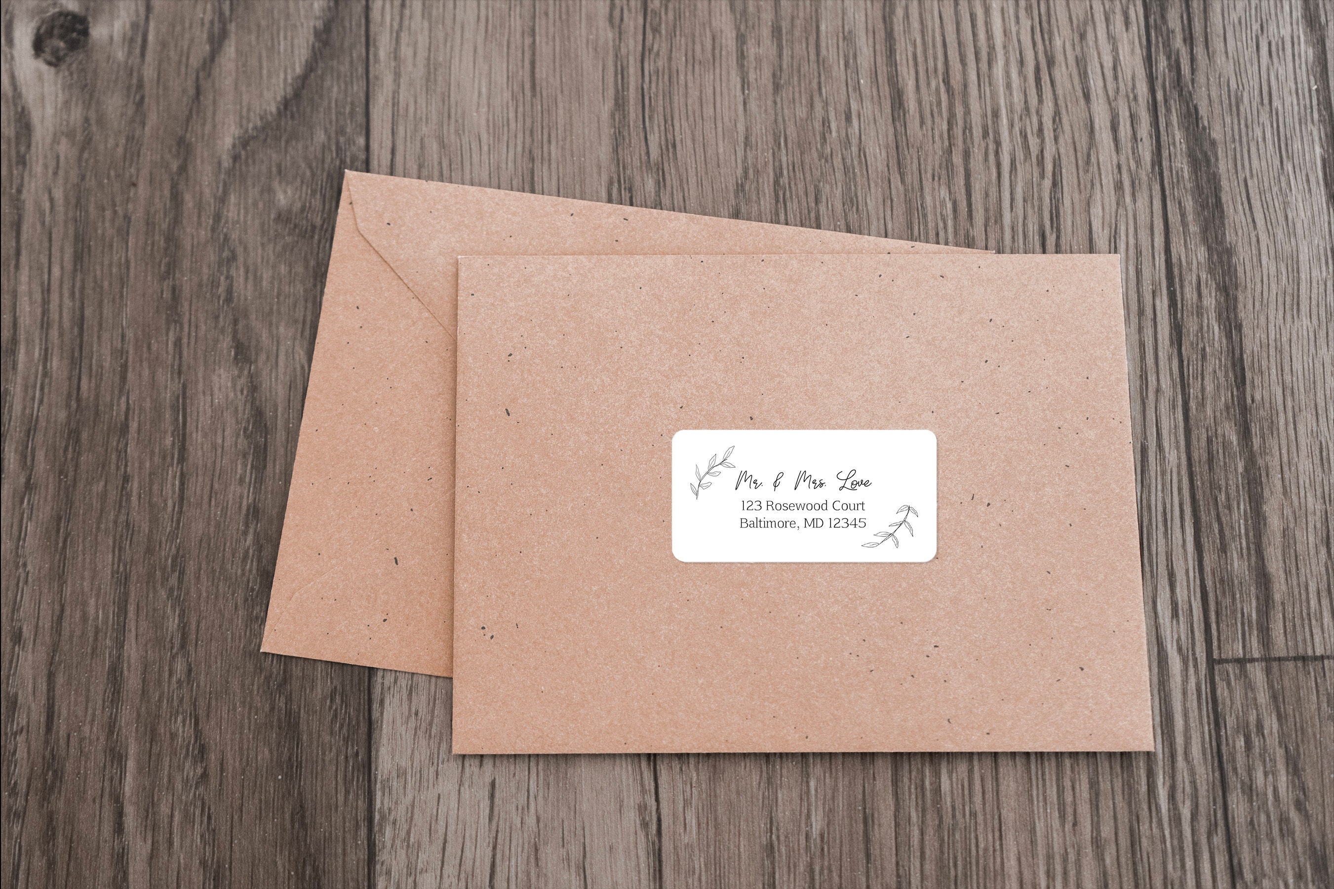 Editable Greenery Boho Address Labels - Etsy
