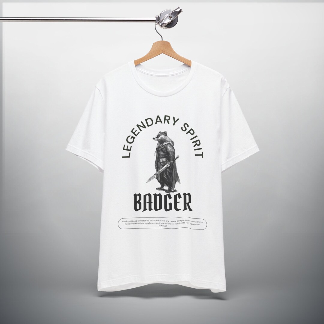 Legendary Badger Shirt. Graphic Tee for Badger Lovers. Live Badger ...