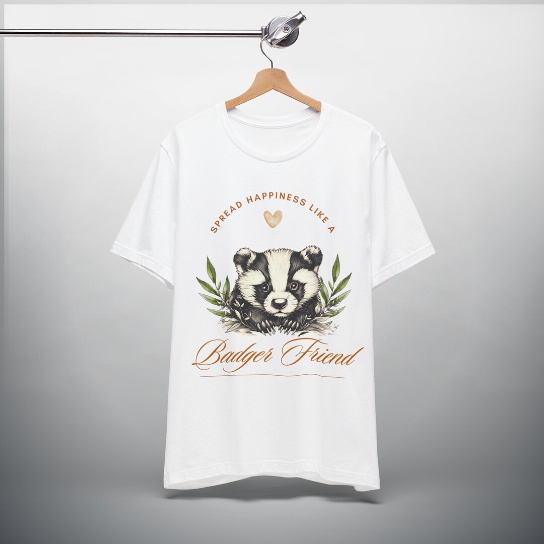 Honey Badger Shirt. Graphic Tee for Badger Lovers. Live Badger. Camping ...
