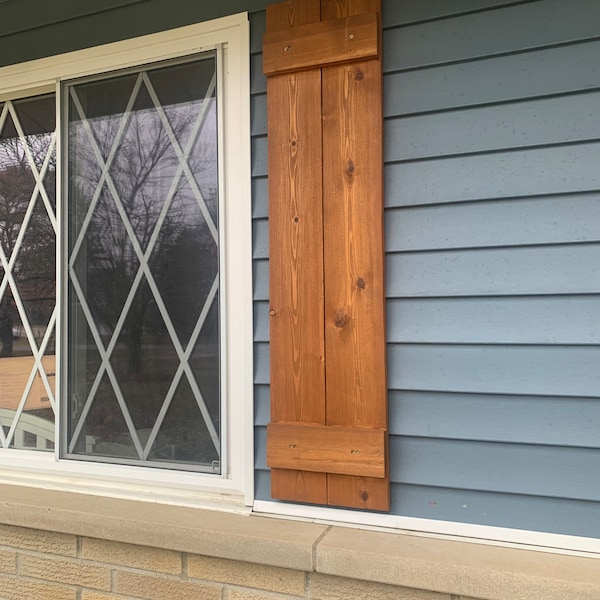 Cedar Shutters Exterior - Etsy