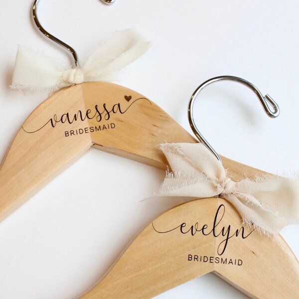 Bridal Party Gifts Personalized Bridesmaid Hangers - Custom Wedding ...