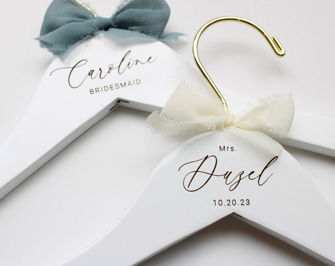 Personalized Hanger, Custom Hanger, Name Hanger, Wedding Hanger, Bride ...