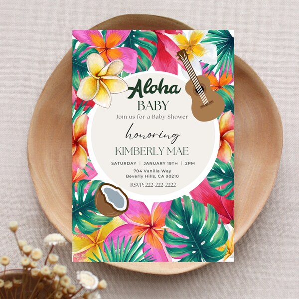 Aloha Baby Shower - Etsy