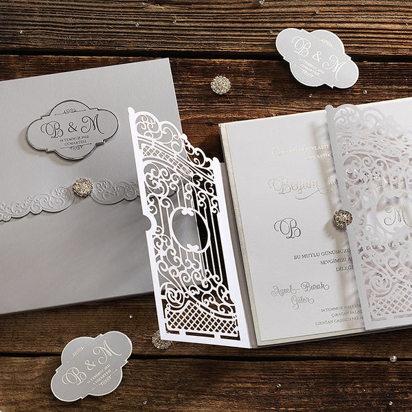 Wedding Invitation Lace - Etsy