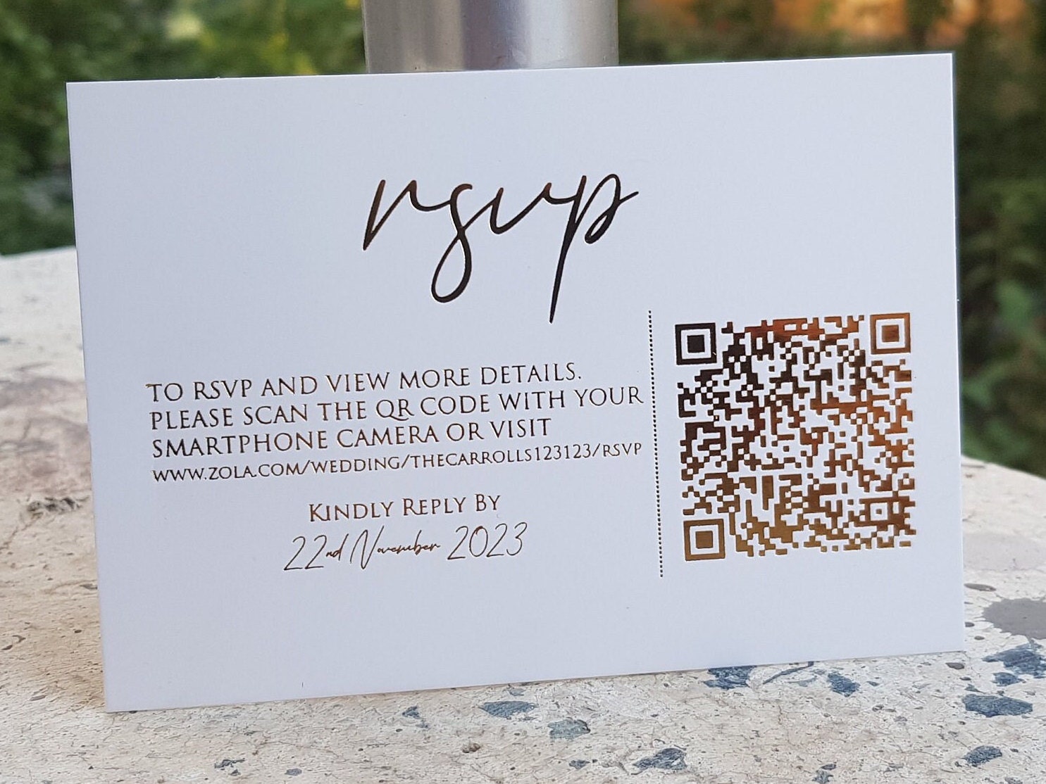 Zola wedding qr code | Honestweddingadvice.com