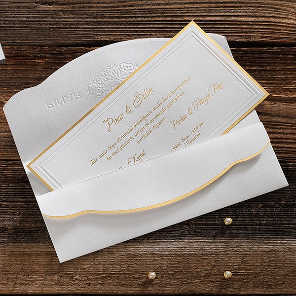 Embossed Invitations - Etsy