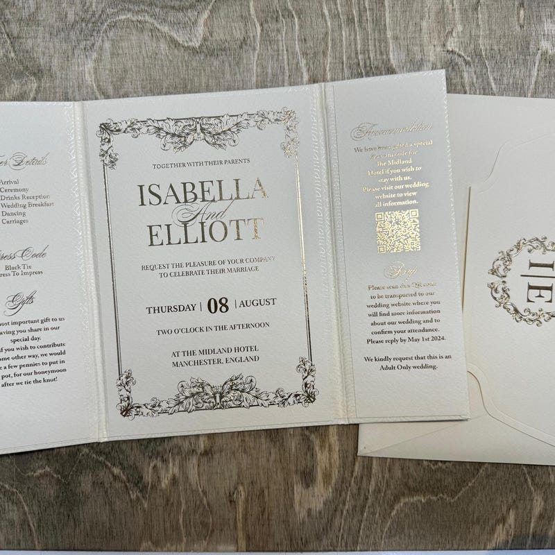 Trifold Invitations - Etsy
