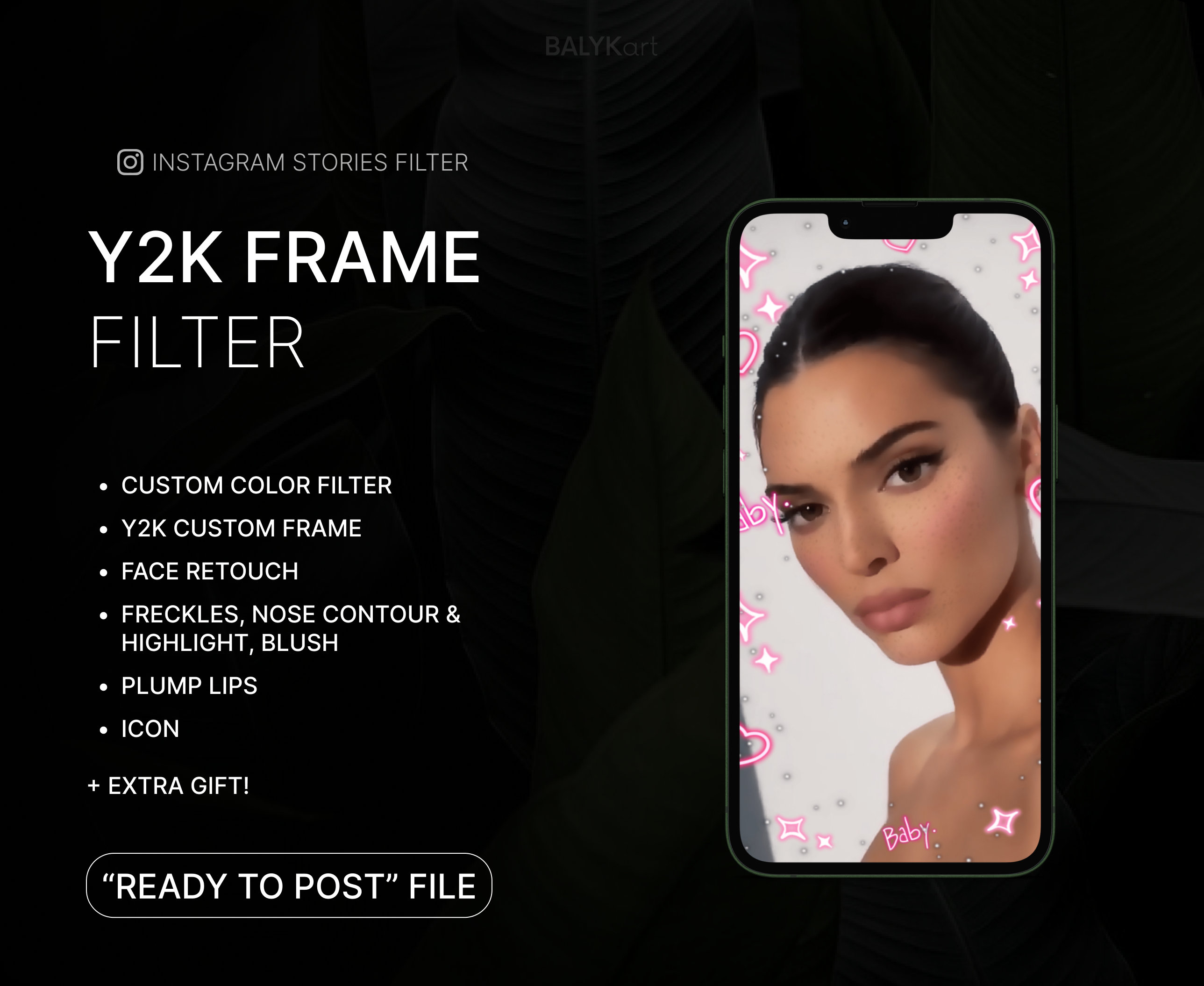 Y2K Filter / Spark AR Instagram Story Filter - Etsy