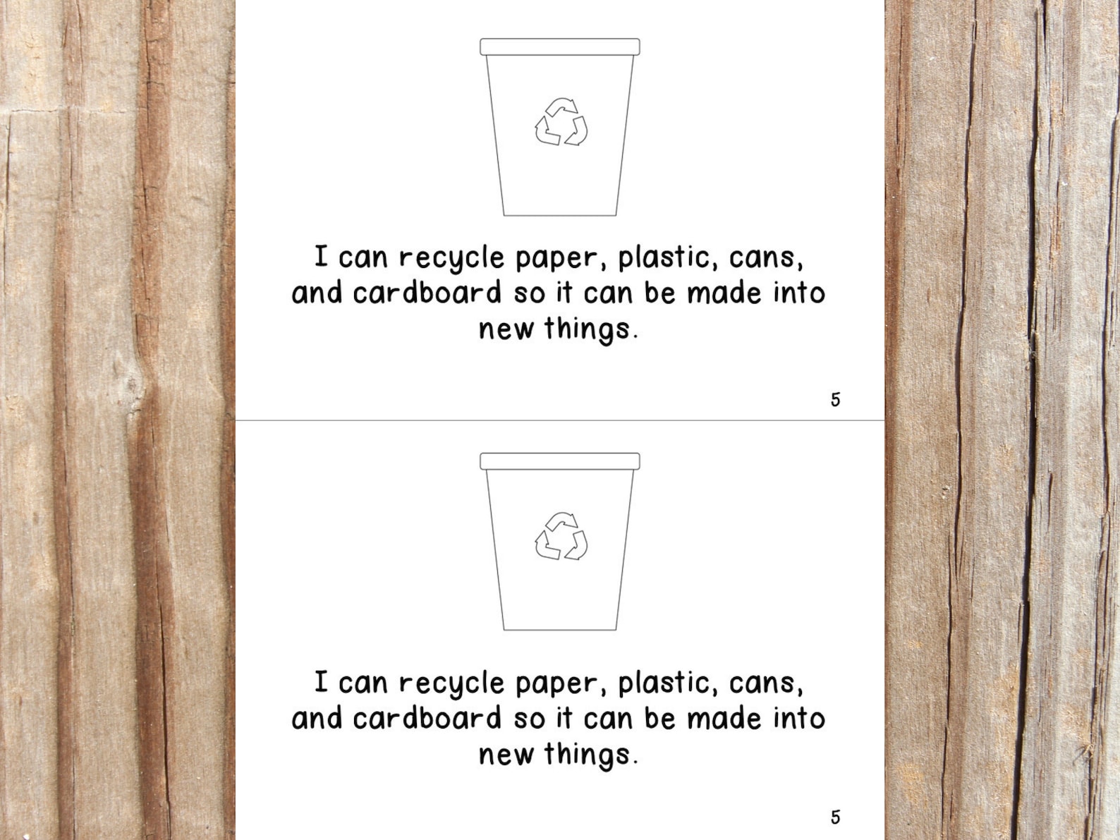 Printable Earth Day Mini Book- Environmental Education-nature Based ...