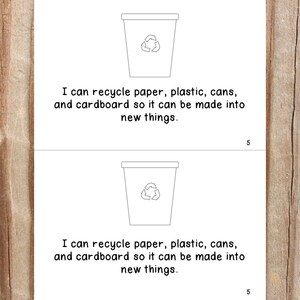 Printable Earth Day Mini Book- Environmental Education-nature Based ...