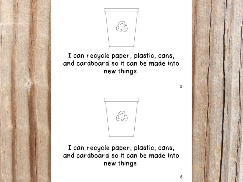 Printable Earth Day Mini Book- Environmental Education-nature Based ...