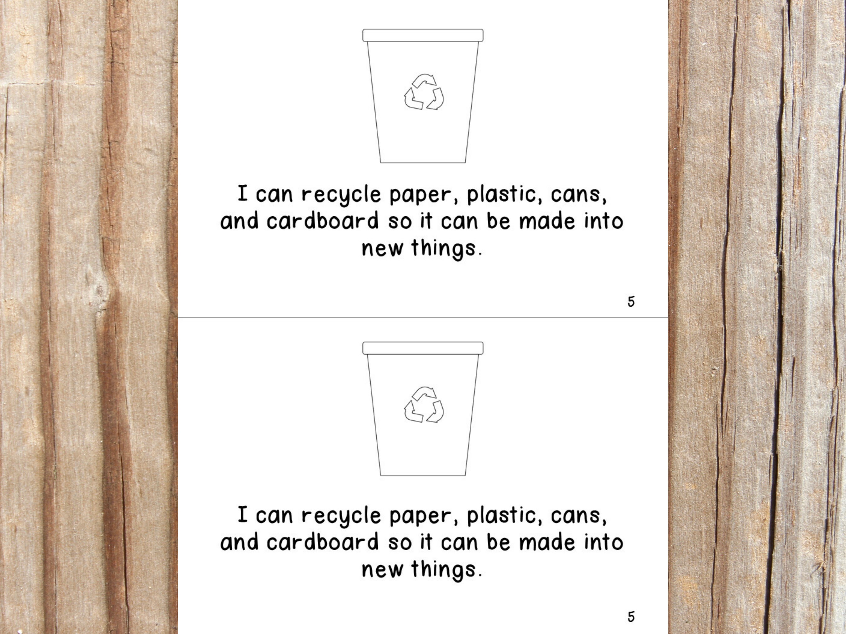 Printable Earth Day Mini Book- Environmental Education-nature Based ...