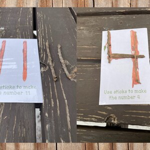 Number Activity Cards, 1-20, Nature Based Learning, Preschool ...