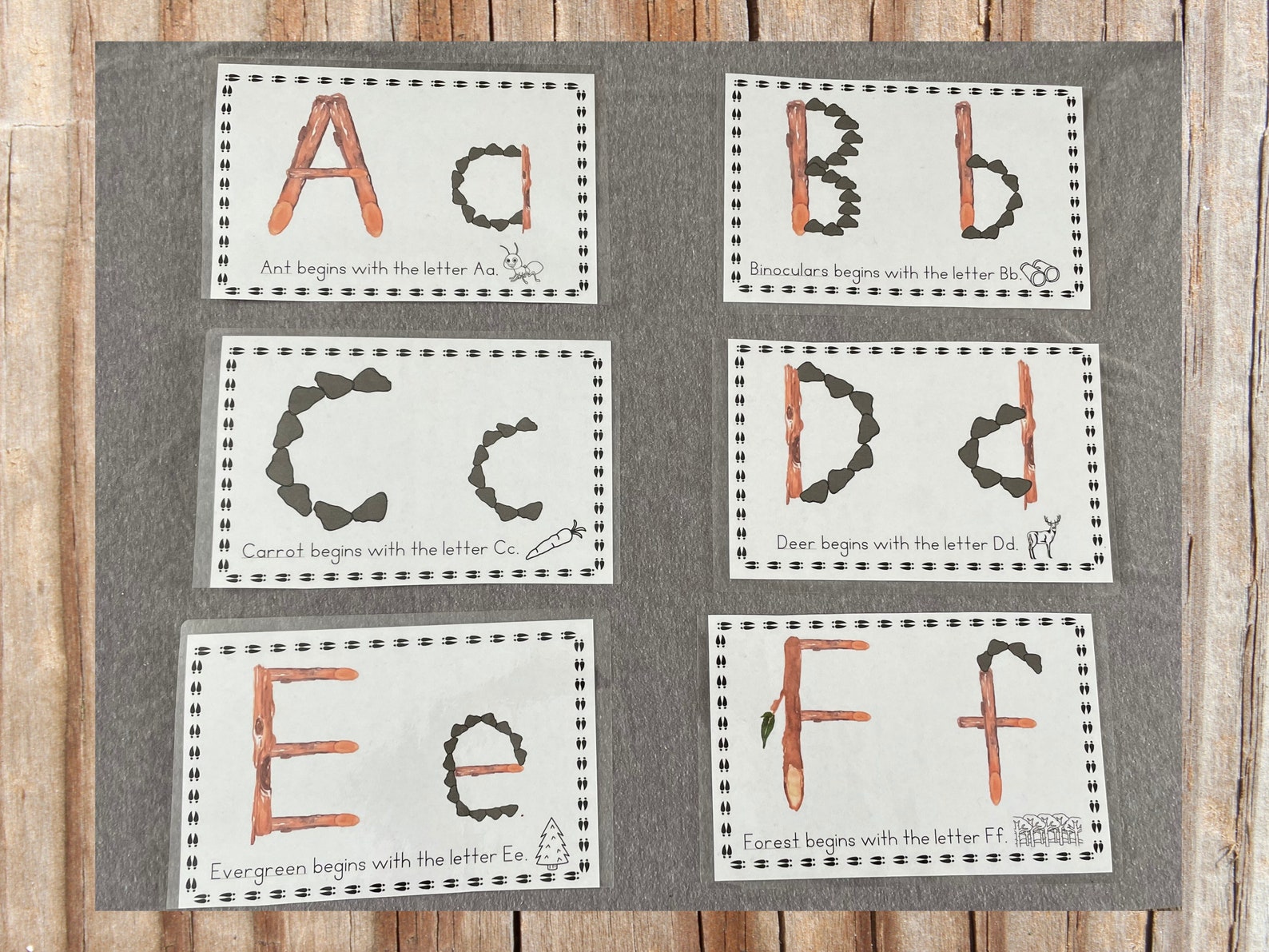 Nature Alphabet Posters-printable Nature Based Classroom Decor-phonemic ...