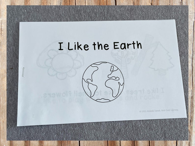 Printable Earth Day Mini Book- Environmental Education-nature Based ...