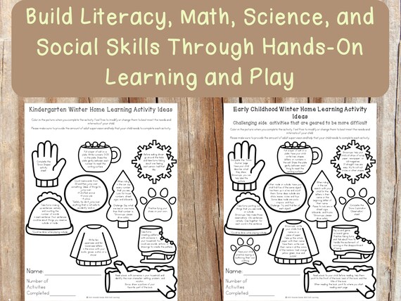 Kindergarten Literacy Activities For Home
