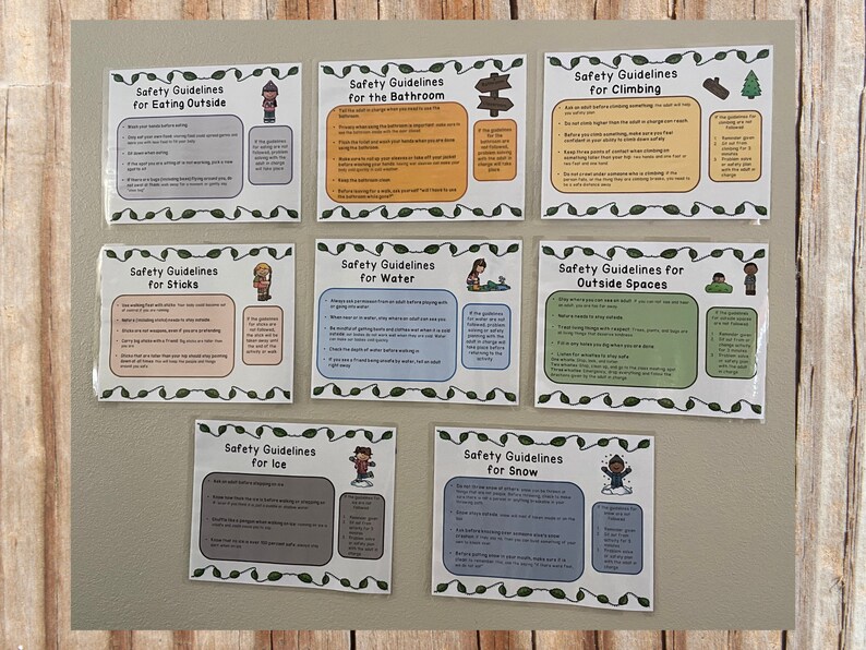 Safety Guideline Posters for Kids - Risky Play Outside - Families ...